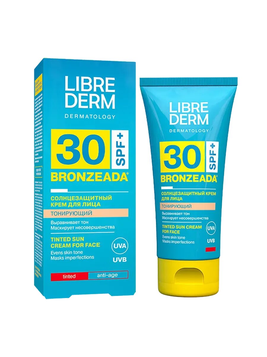 Либридерм (Librederm) Bronzeada Солнцезащитный тонирующий крем для лица SPF30 50 мл 1 шт