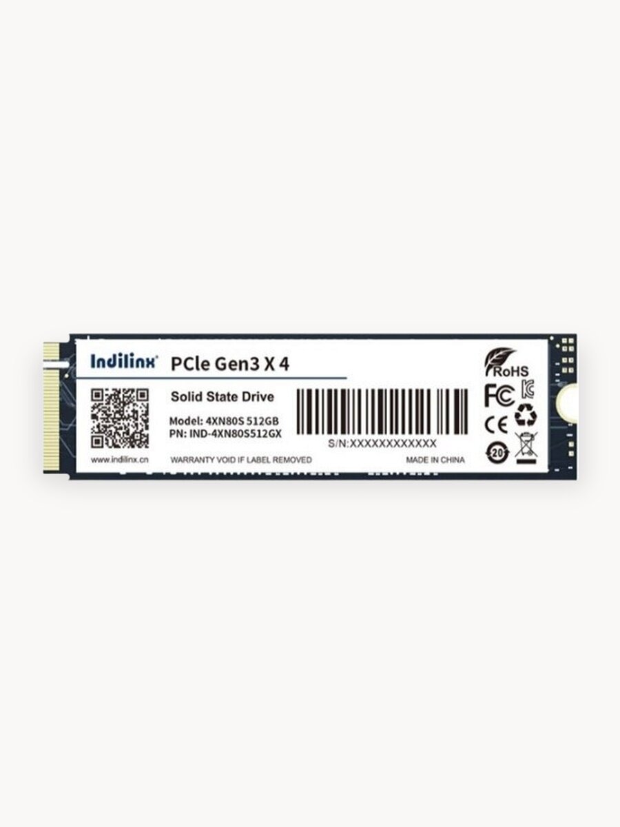 SSD диск Indilinx 4XN80S PCIe 3.0 x4 M.2 NVMe 512GB