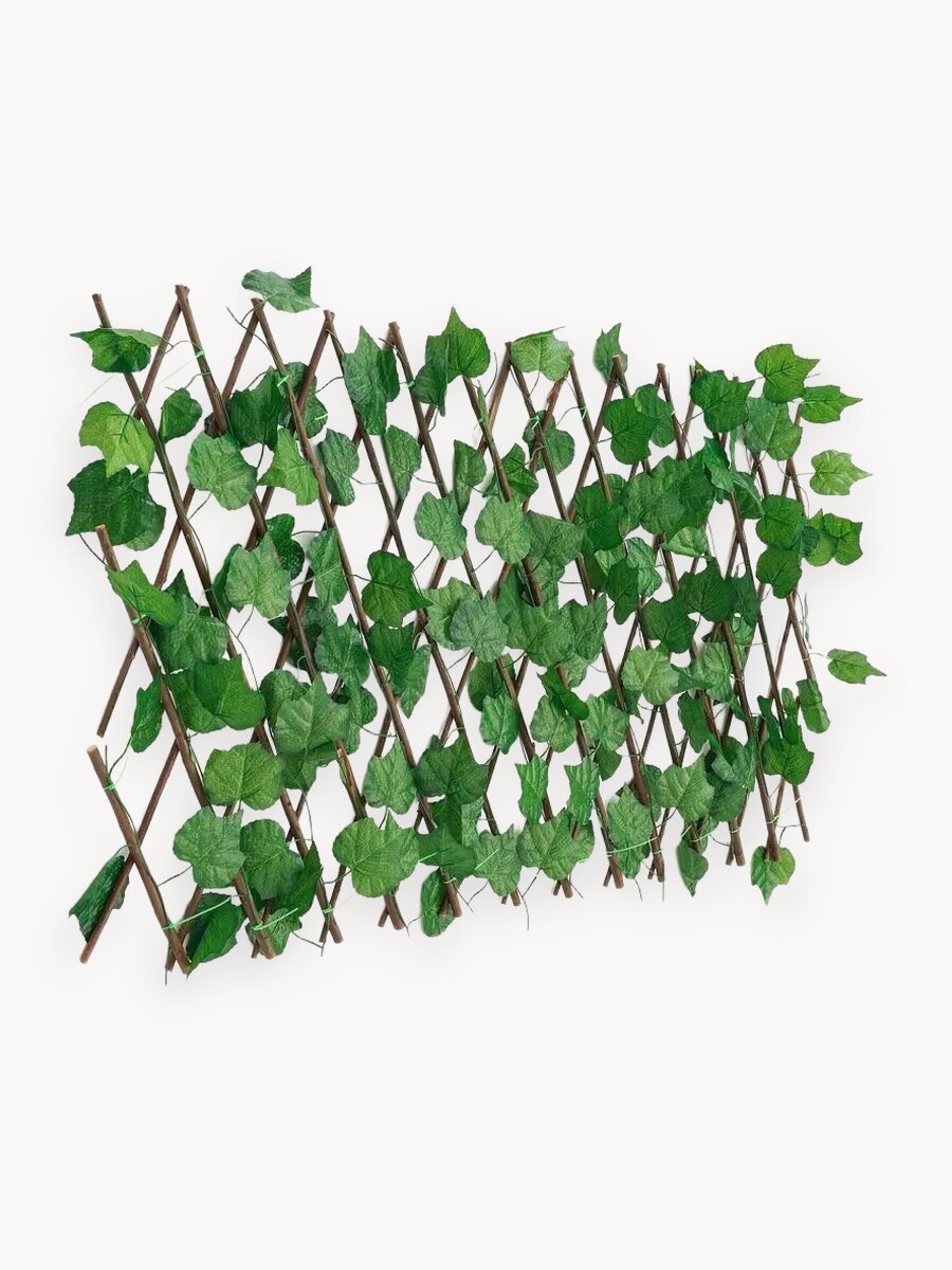 Забор листовой, деревянный, телескопический, для растений, 120 см