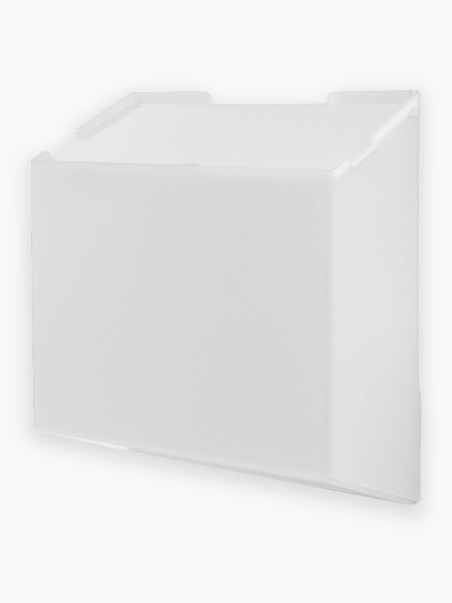 Диспенсер для бумажных полотенец FlexHome, настенный, белый, акриловый