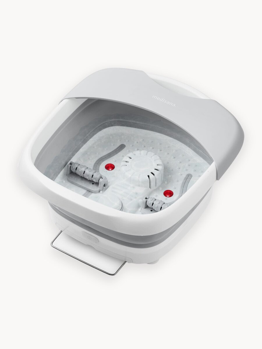 Гидромассажная ванночка для ног Medisana FS886, серая, складная