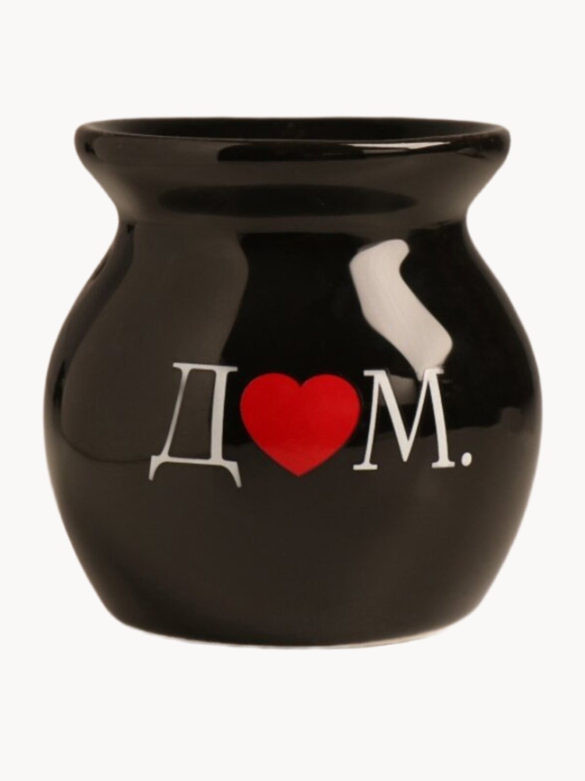 Аромалампа для эфирных масел «Дом.», керамика, чёрная, 7.2×7.2×7.8 см