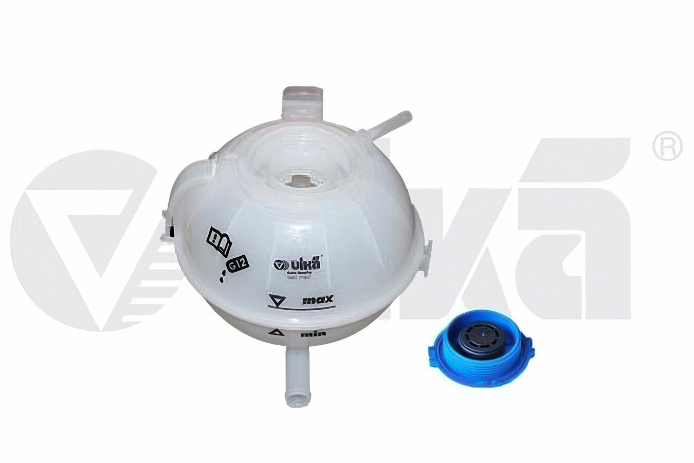 Бачок расширительный радиатора с крышкой для Шкода Фабиа 3, Рапид, Фольксваген Поло 4, 5, Ван 11211837601 VIKA