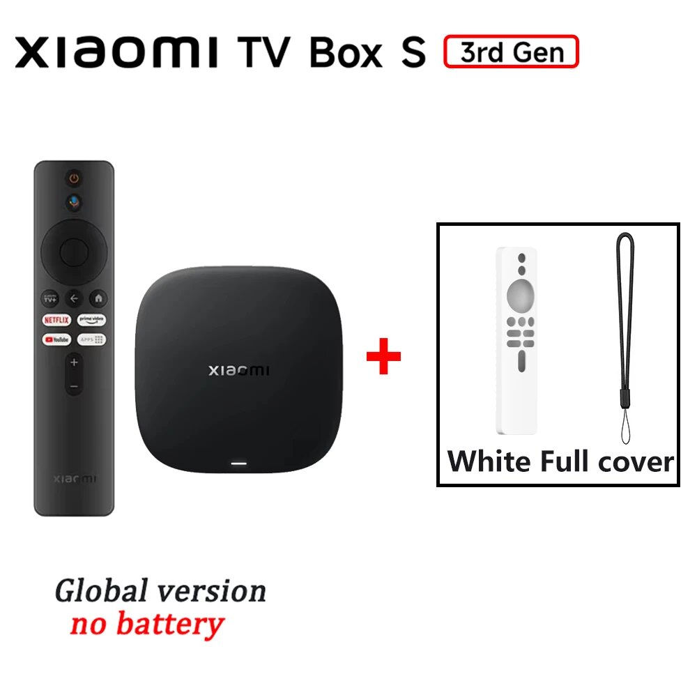 Xiaomi TV Box S 3rd Gen с белым чехлом