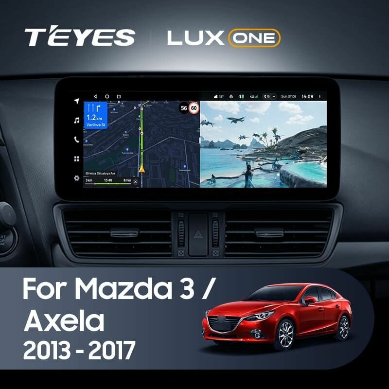 Штатная магнитола Teyes LUX ONE 6/128 Mazda Axela 3 (2013-2017) Тип-В Правый руль