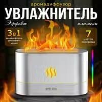 AirComfort Увлажнитель воздуха Эффект пламени, белый