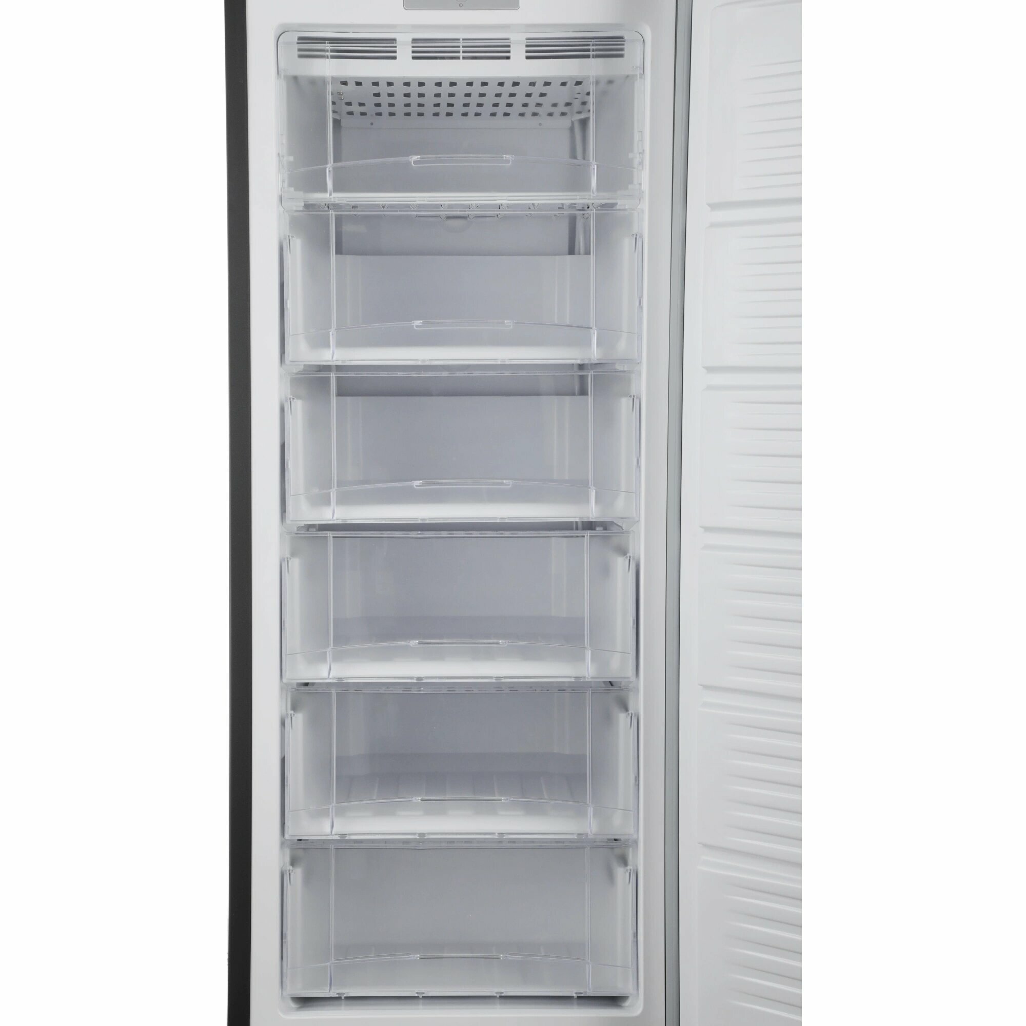 Морозильная камера Nordfrost "DF 265 BAP", серебристая, 210 л, 5 ящиков, перевешиваемые дверцы