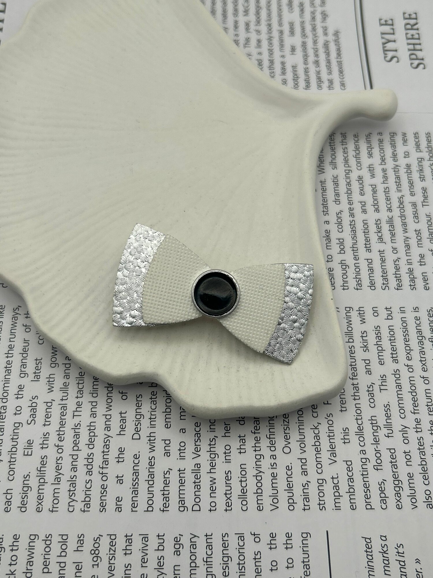 Советская винтажная брошь-бабочка, эмаль