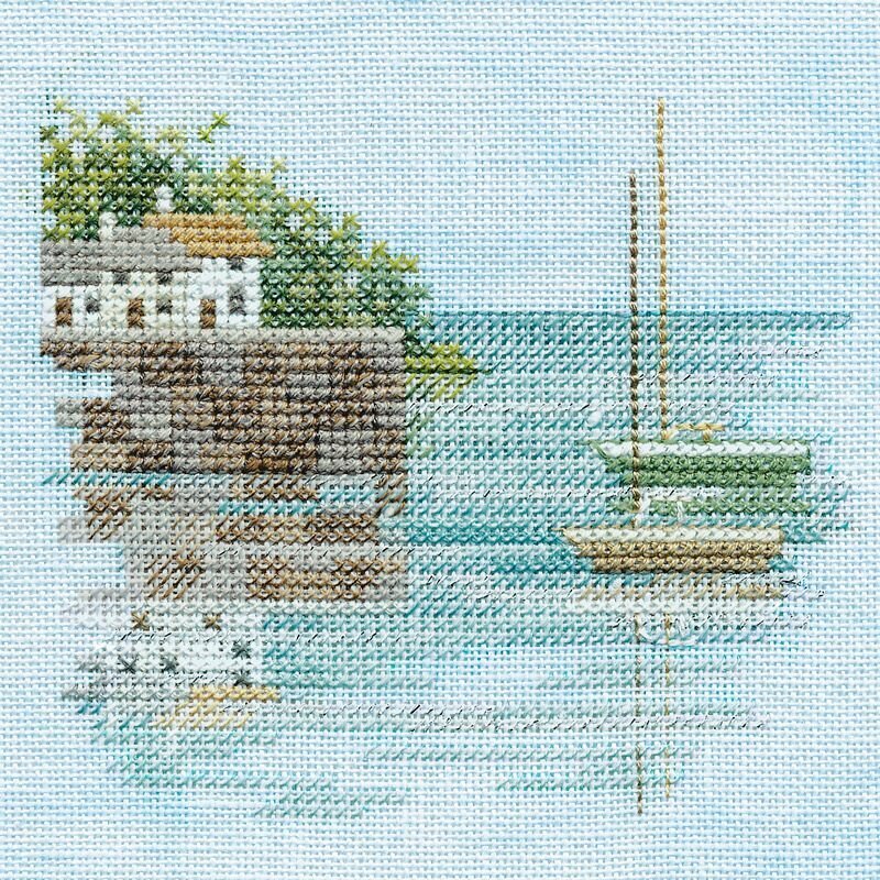 Набор для вышивания DERWENTWATER DESIGNS "Quayside", канва, мулине