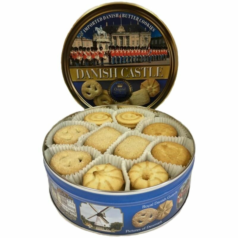 Печенье сдобное Bisquini Замки Дании, ж/б, 454 г