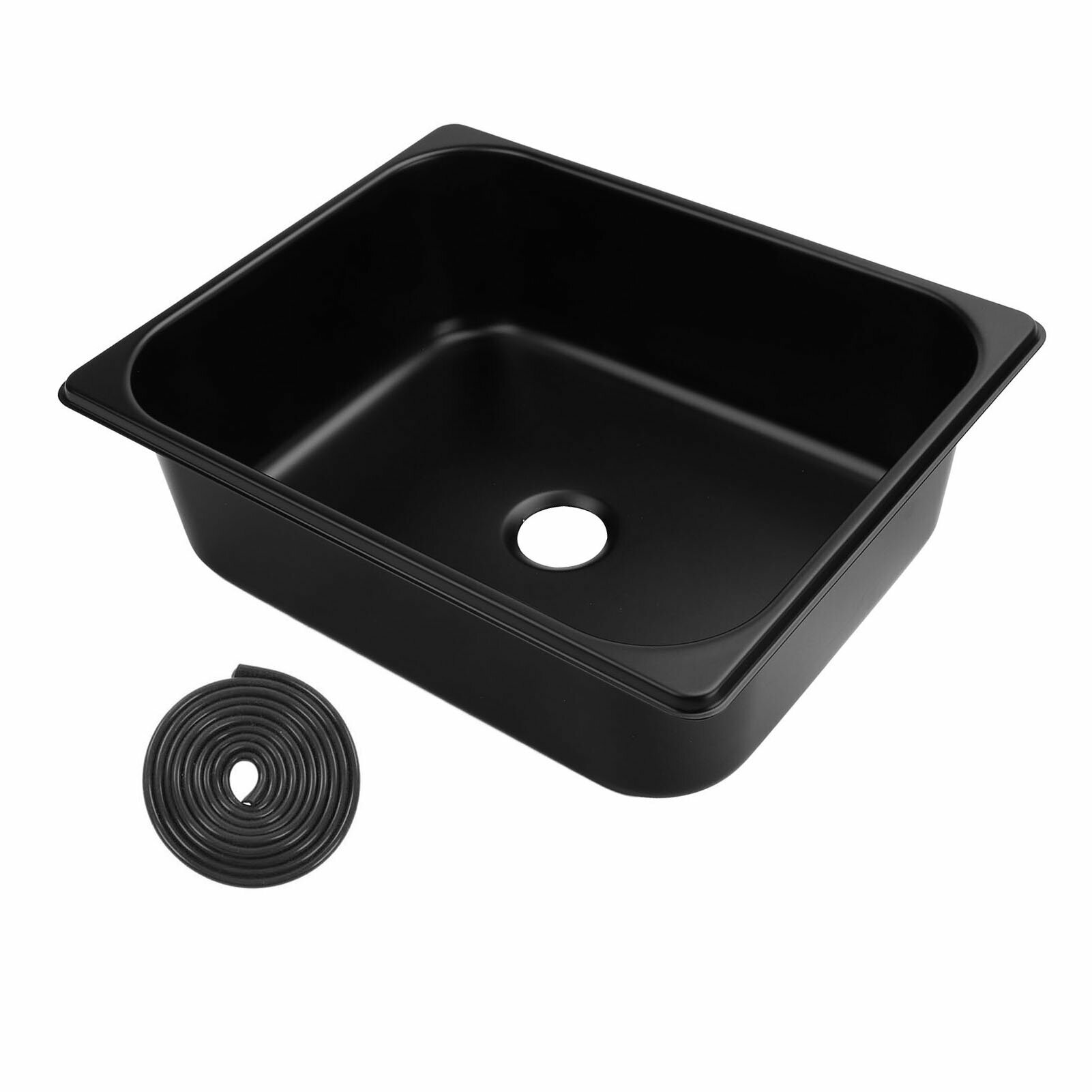 320 X 260 X 100 мм Раковина для автофургона 304 Нержавеющая сталь Универсальная квадратная раковина для кухни, ванной комнаты и умывальника с розеткой 40 мм для лодки, каравана, кемпервана