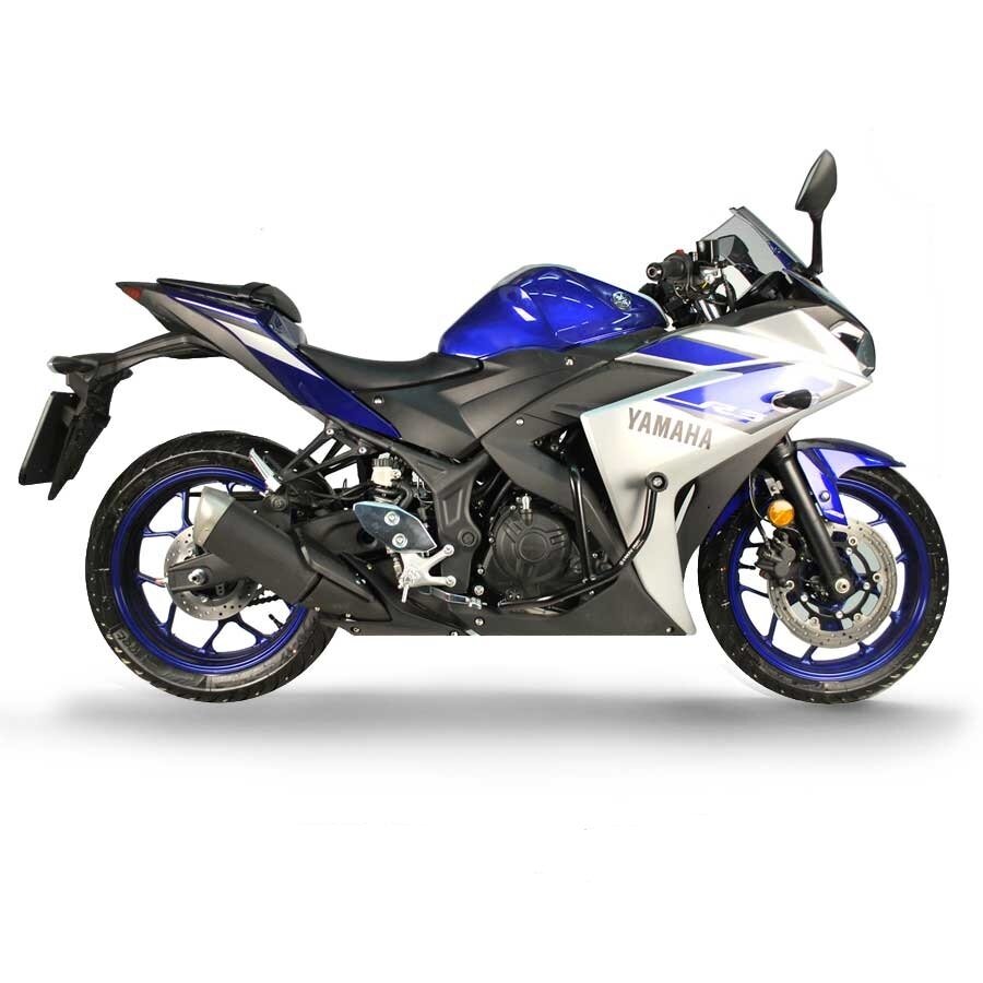 Дуги защитные YAMAHA YZF-R25 15-18, YZF-R3 15-18 STREET, черный матовый цвет
