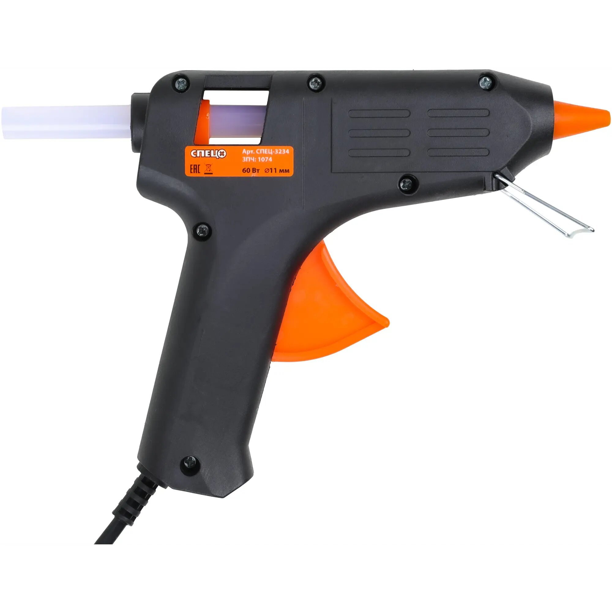 Спец БПК-60клеевой пистолет 60 Вт для стержней 11 мм, надежность и стабильность