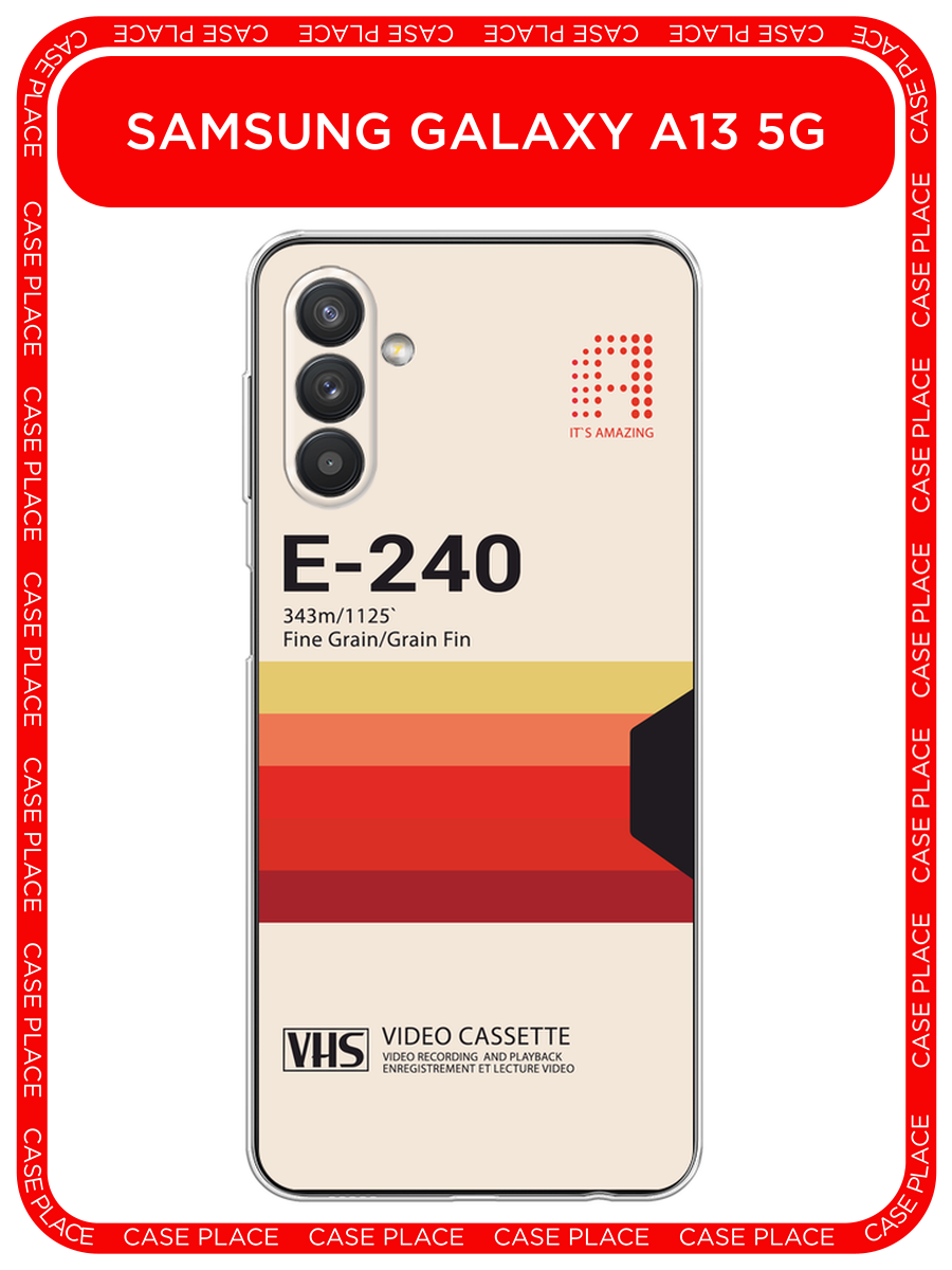 Чехол на Samsung Galaxy A13 5G/A04s / Самсунг Галакси А13 5G/A04s с принтом VHS обложка