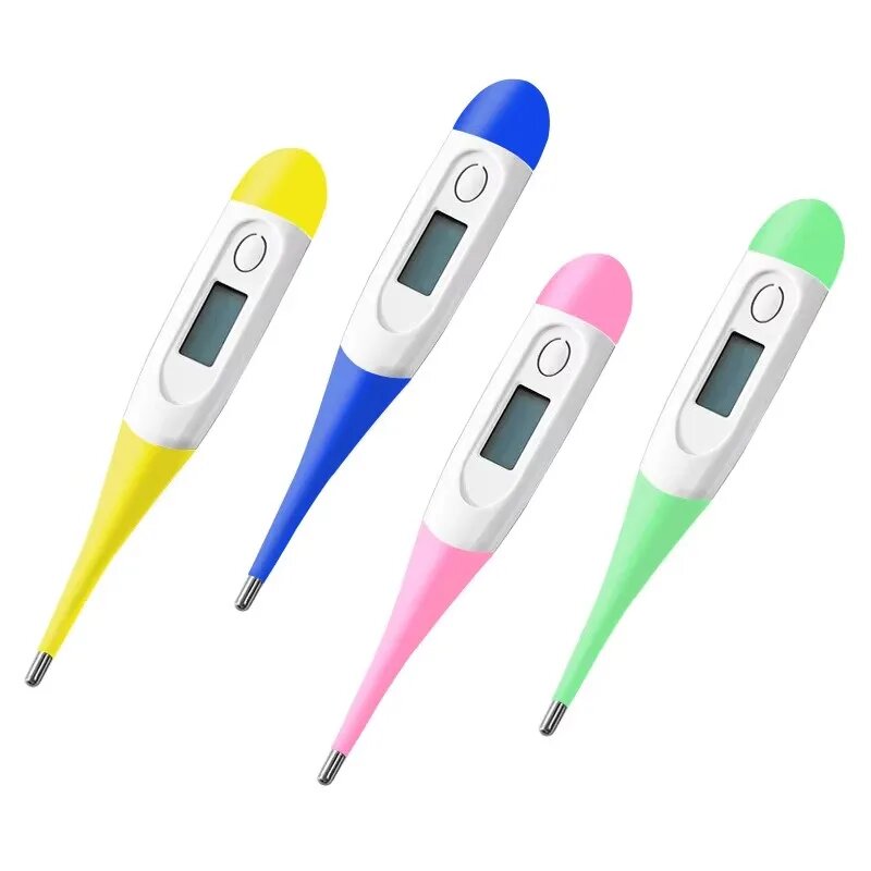ЖК-дисплей с мягким гибким наконечником для детей и взрослых, электронный цифровой портативный термометр по Цельсию для измерения температуры лихорадки