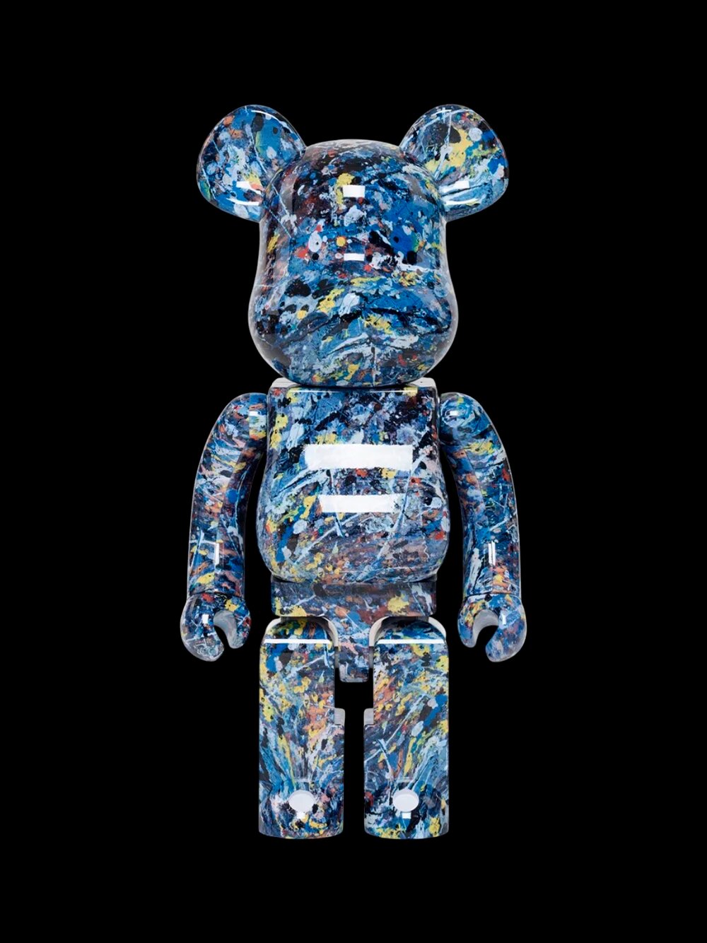 Коллекционная оригинальная фигура Bearbrick Jackson Pollock Studio 1000% / 70 см высота / ABS пластик / Medicom Toy
