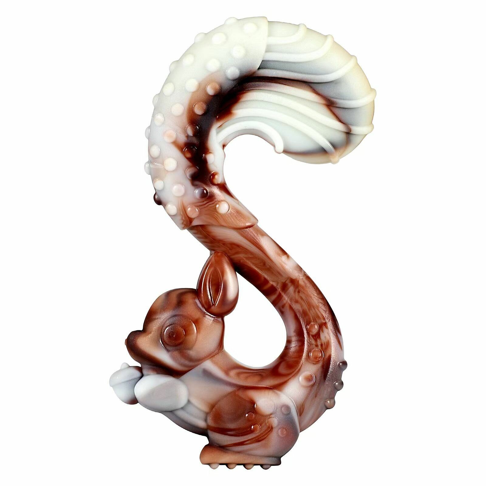 Прочная жевательная игрушка-грызак для собак с ароматом говядины "Белка"