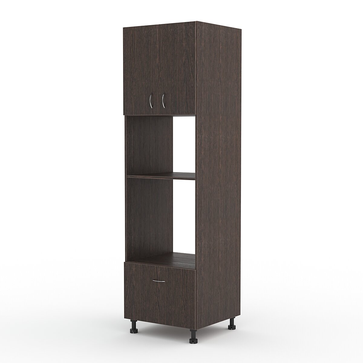 Кухонный шкаф №13 секционный напольный, Дуб Венге. Производитель товара - компания Westcom.