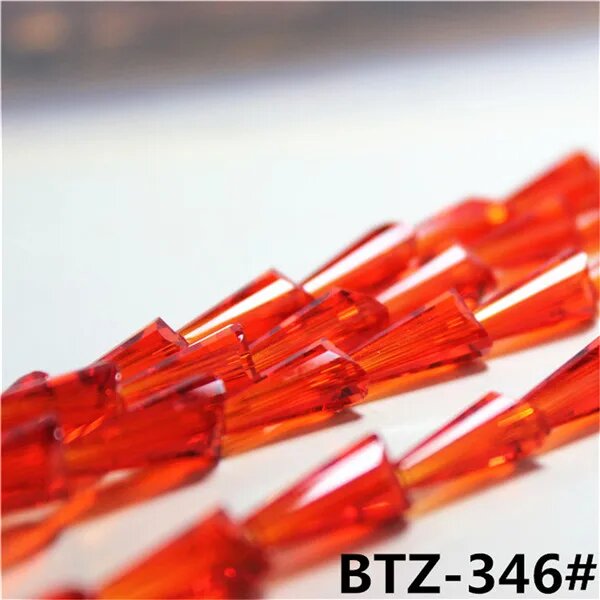 Бусины BTZ-346# оранжевые, стеклянные