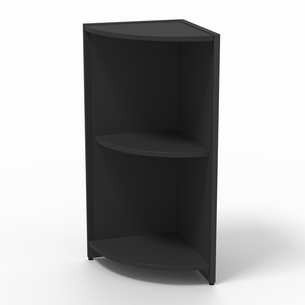 Угловой офисный стеллаж "Вектор" СР-21 "стронг" в стиле лофт, Черный