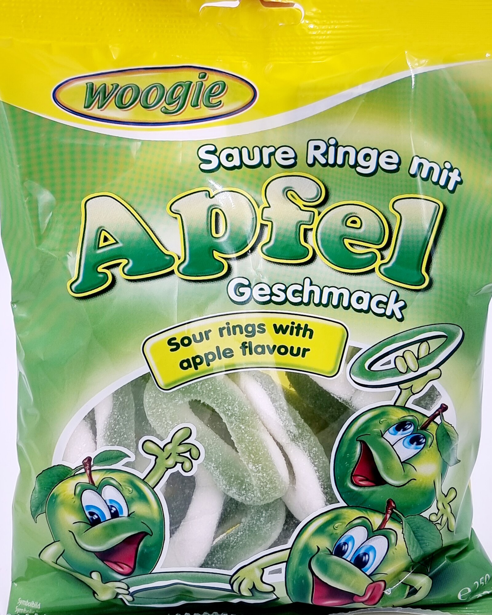 Жевательный мармелад Woogie яблочные кольца, 250 г (Австрия)