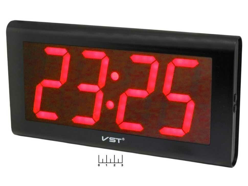 Часы цифровые VST-795-1 красные