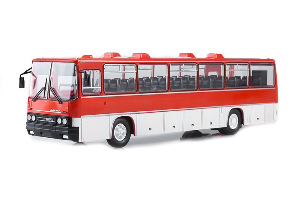 Модель коллекционная MODIMIO Ikarus 1976 / ИКАРУС-250.59 туристический (наши автобусы #18)