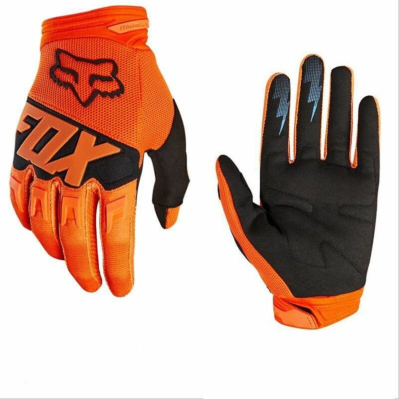 Мотоперчатки для мотокросса эндуро питбайка и квадроцикла FOX, Размер L, Цвет Оранжевый