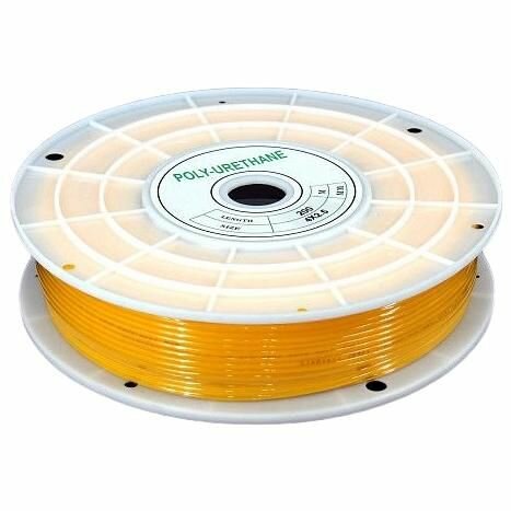 Пневмотрубка полиуретановая PU98 4х2.5мм 3м. (10атм, желтая)