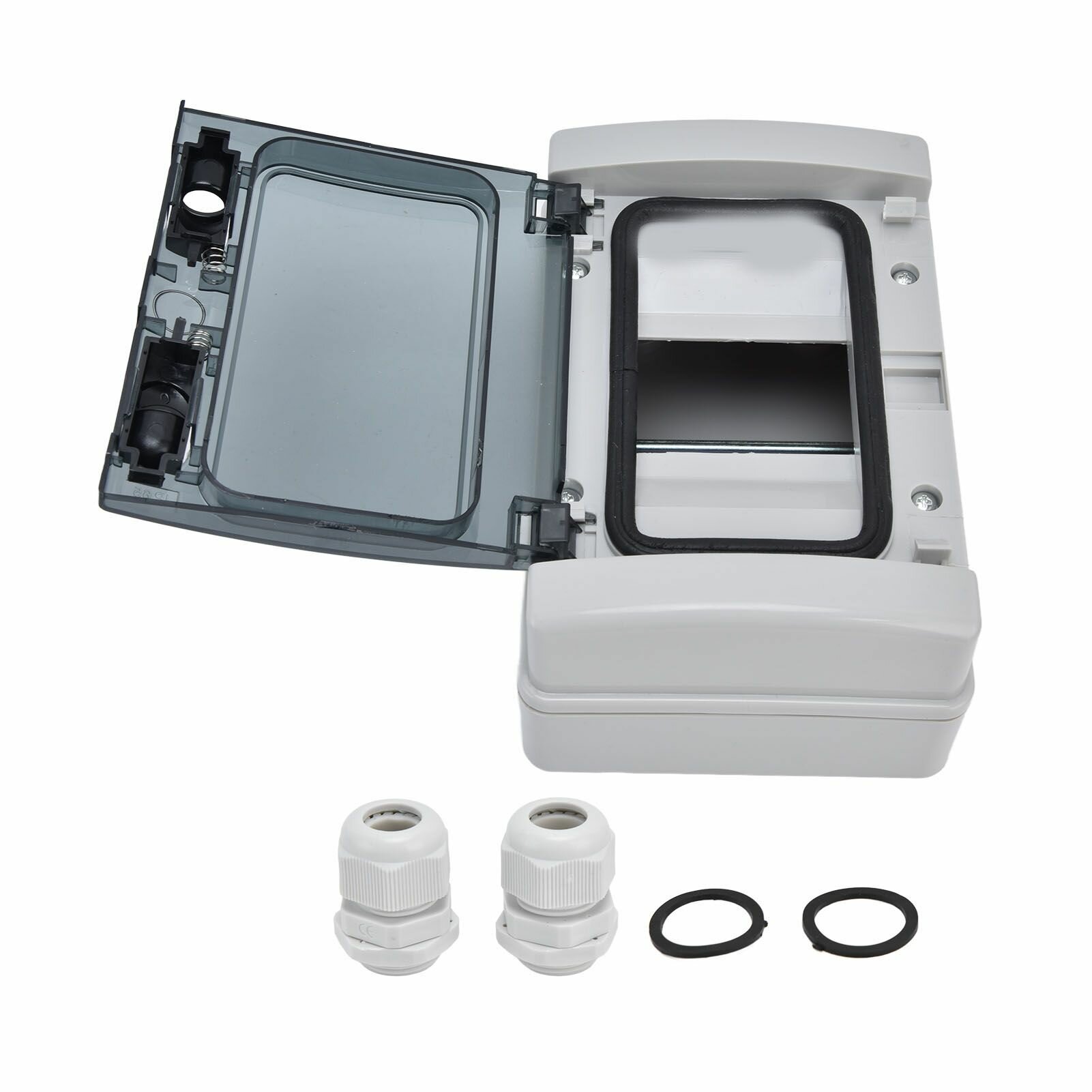 Водонепроницаемая распределительная коробка IP65, 4-полосная DIN-рейка, прозрачная крышка, защитный чехол для соединения