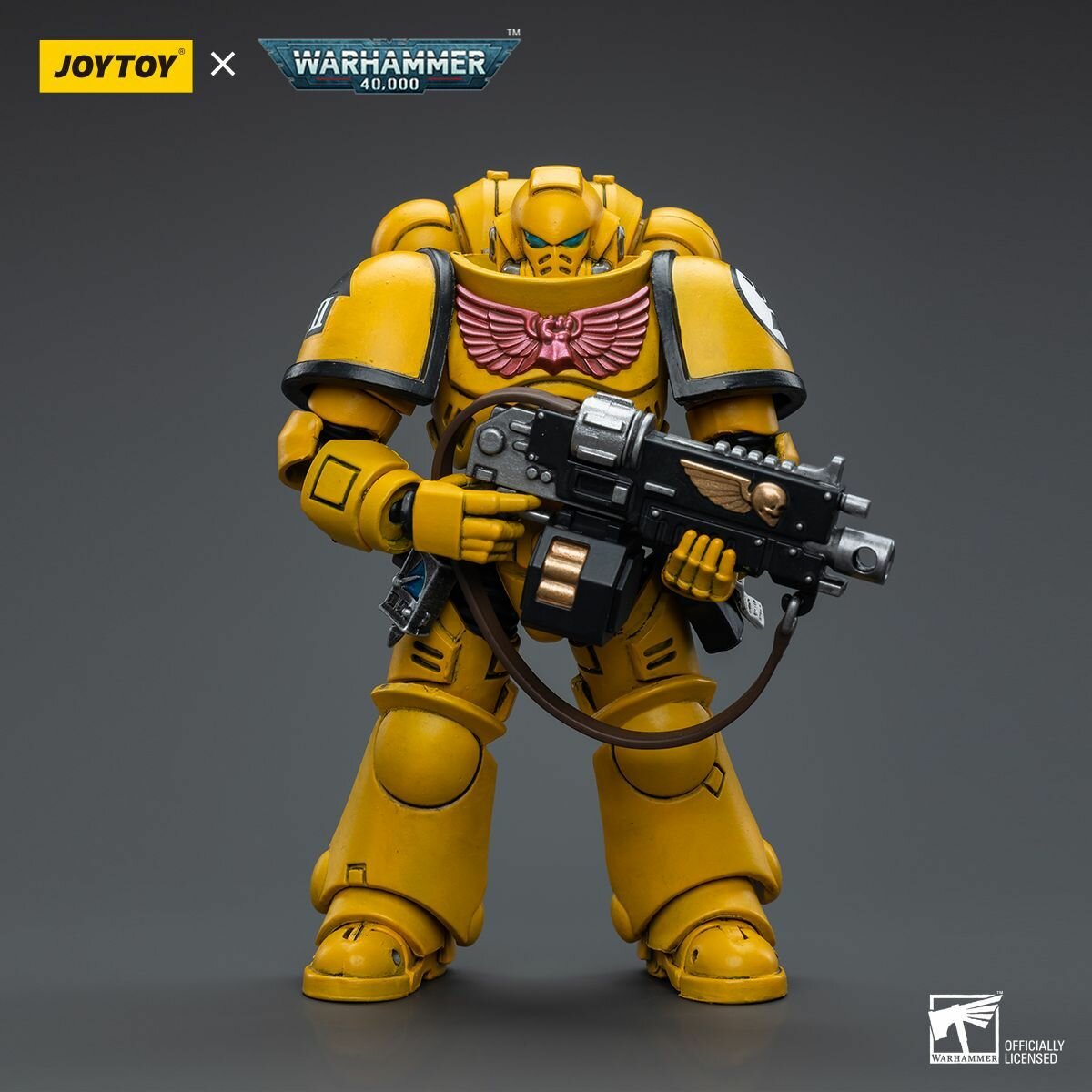 Подвижная фигурка JOYTOY Warhammer 40K 1/18 Imperial Fists Intercessors Подарочная модель