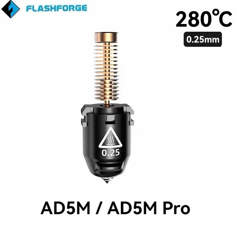 Flashforge Adventurer 5M и 5M Pro сопла 0,25 мм 0,4 мм 0,6 мм 0,8 мм 280 сопла комплект высокая скорость печати для 3D принтера