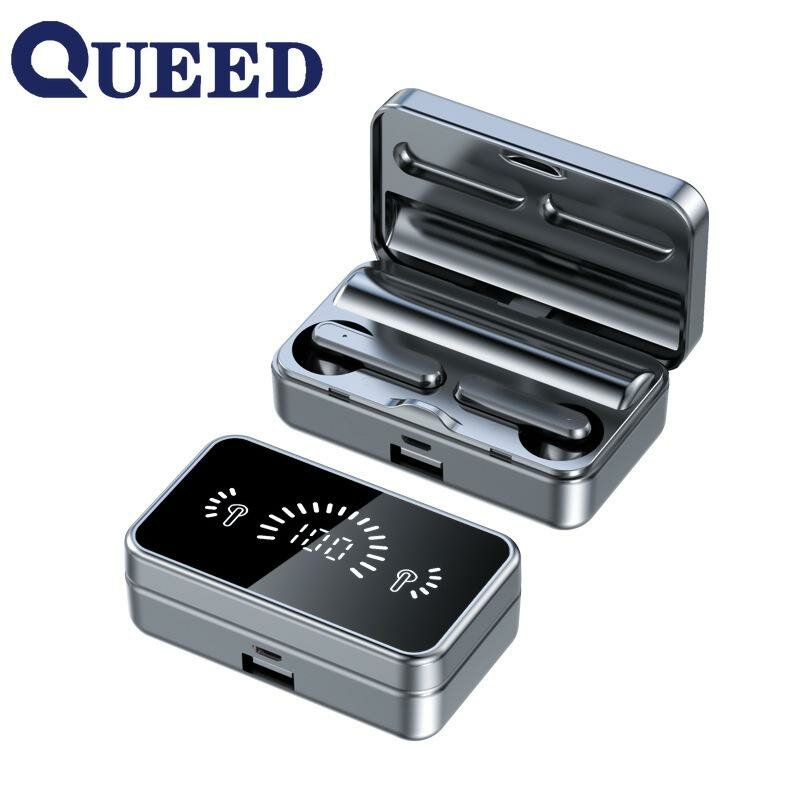 Новинка Зеркальная беспроводная Bluetooth-гарнитура 5,2 Мини бинауральные невидимые наушники-вкладыши сверхдлительный режим ожидания с ручкой