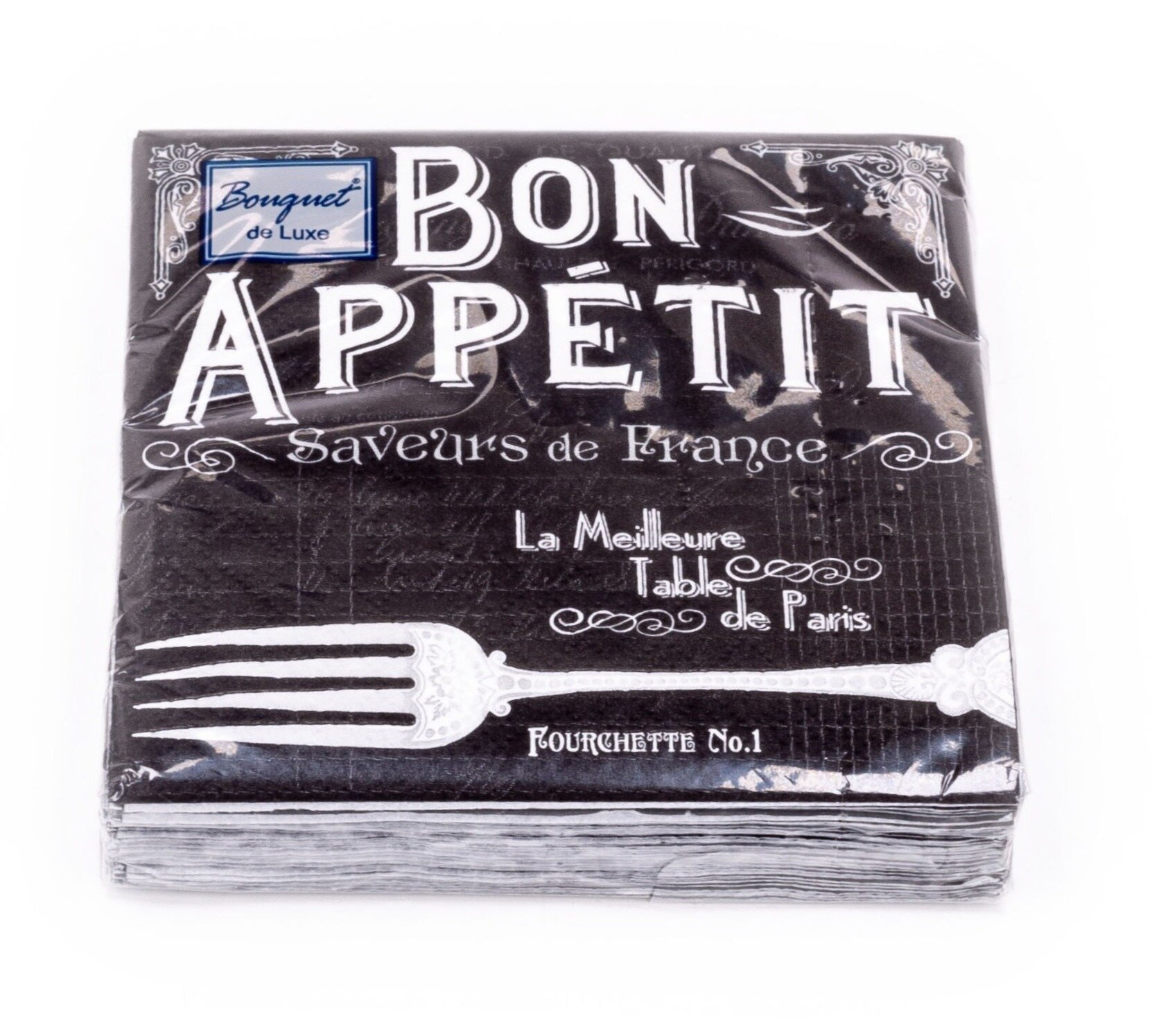 Салфетки бумажные Bouquet Bon appetit 3 слоя 24х24см 25шт.