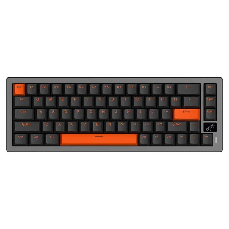 ATK PREMIER Игровая клавиатура проводная ATK68 V2 PRO, (Cherry MX Brown), Английская раскладка, оранжевый, черный