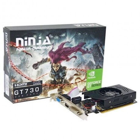 Видеокарта Ninja (Sinotex) GT730 1GB DDR3 128bit VGA DVI HDMI 1FAN RTL {50}