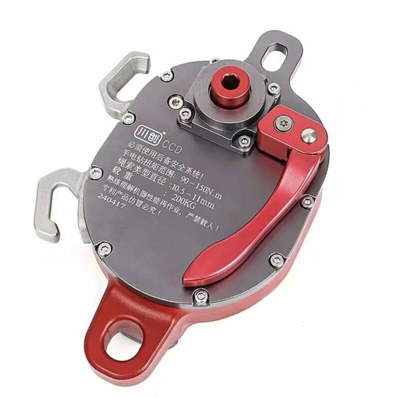 Подъёмник электрический CCD для высотных работ 200кг: Мультифункциональный блок (лебёдка, спуск, подъём), замена троса без отсоединения карабина, канат 10.5-11мм