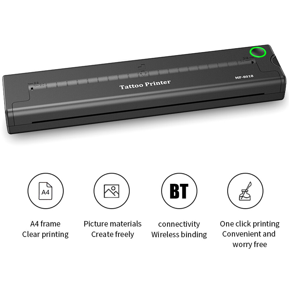 Принтер для временных тату с подключением по Bluetooth: мобильное приложение, печать в один клик, те