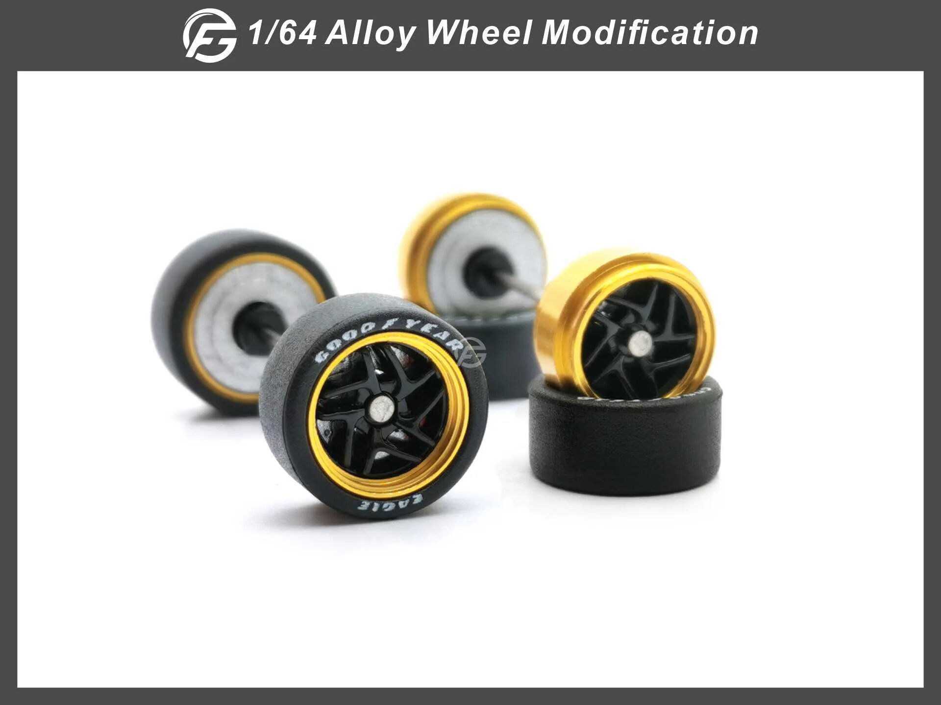 Колеса FANSGUY 1/64 Alloy MD-GBEP Black 1