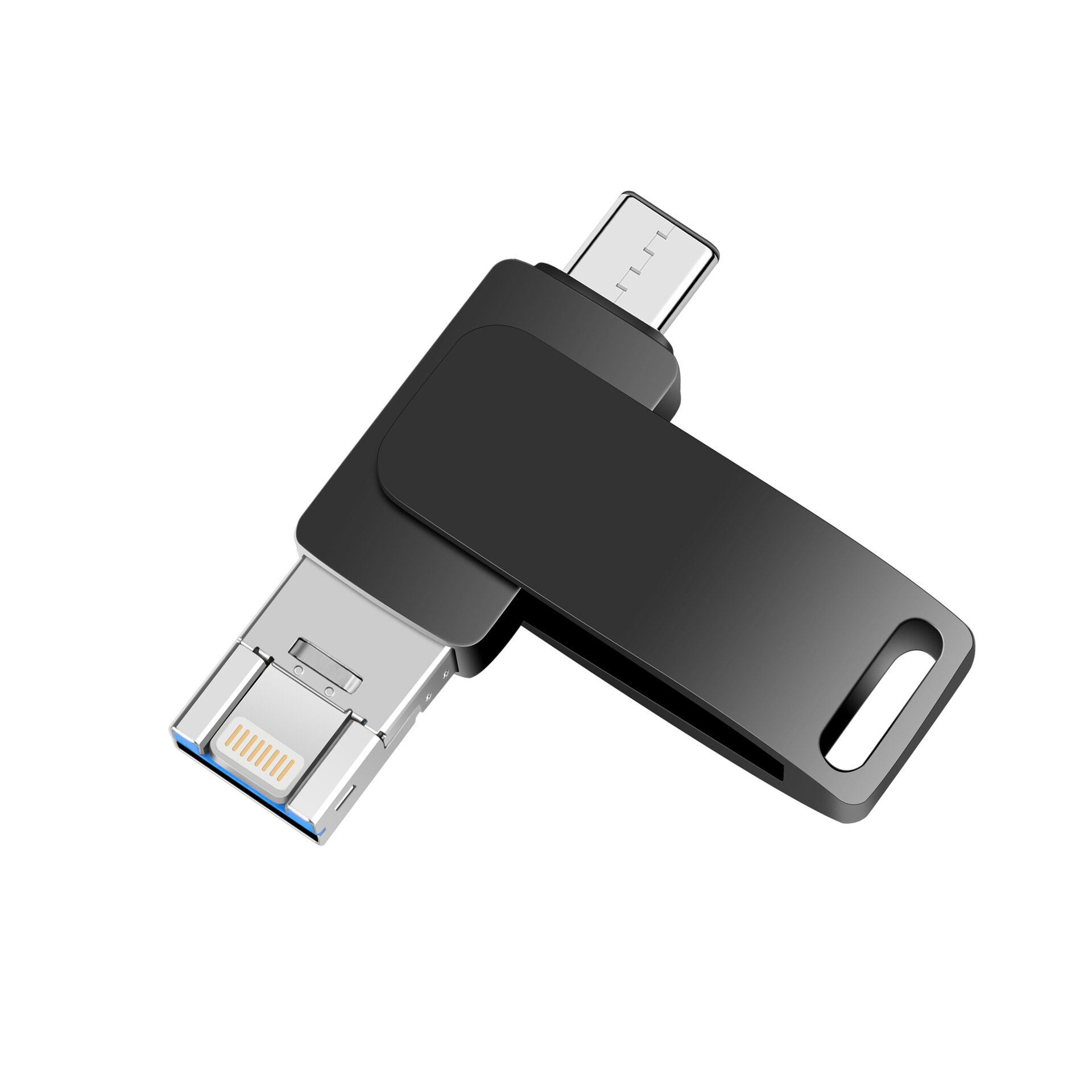 Вращающаяся USB-флешка Type-C для мобильных телефонов, большая емкость 1 ТБ/2 ТБ, многофункциональный USB-накопитель, хит продаж, бесплатная персонализация, оптовая продажа.