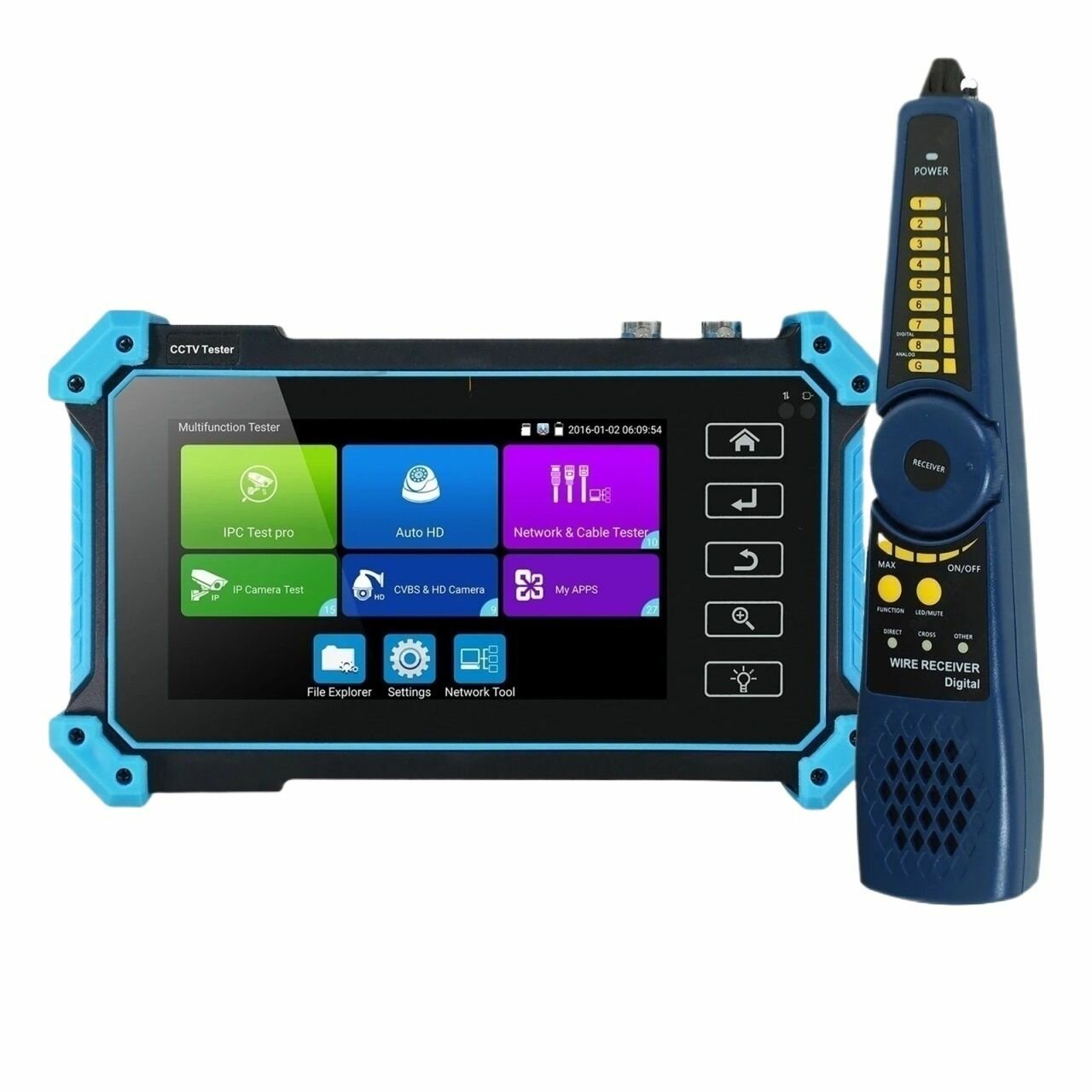 Тестер монитора камеры IPC5200C Plus, комплект с инструментами и батареей