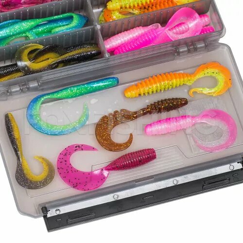 Набор приманок Trigger Baits силиконовые №5 на щуку -28шт. +коробка