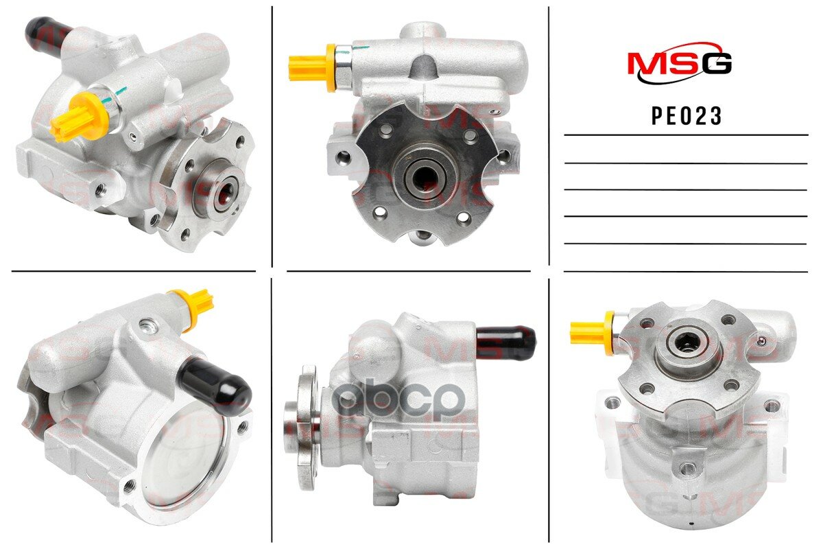 Насос ГУР новый Citroen C5 (DC_, RC_, DE_, RE_) 2001-, Peugeot 406 (8B, 8E/F, 8C) 1995-2004 MSG арт. PE023