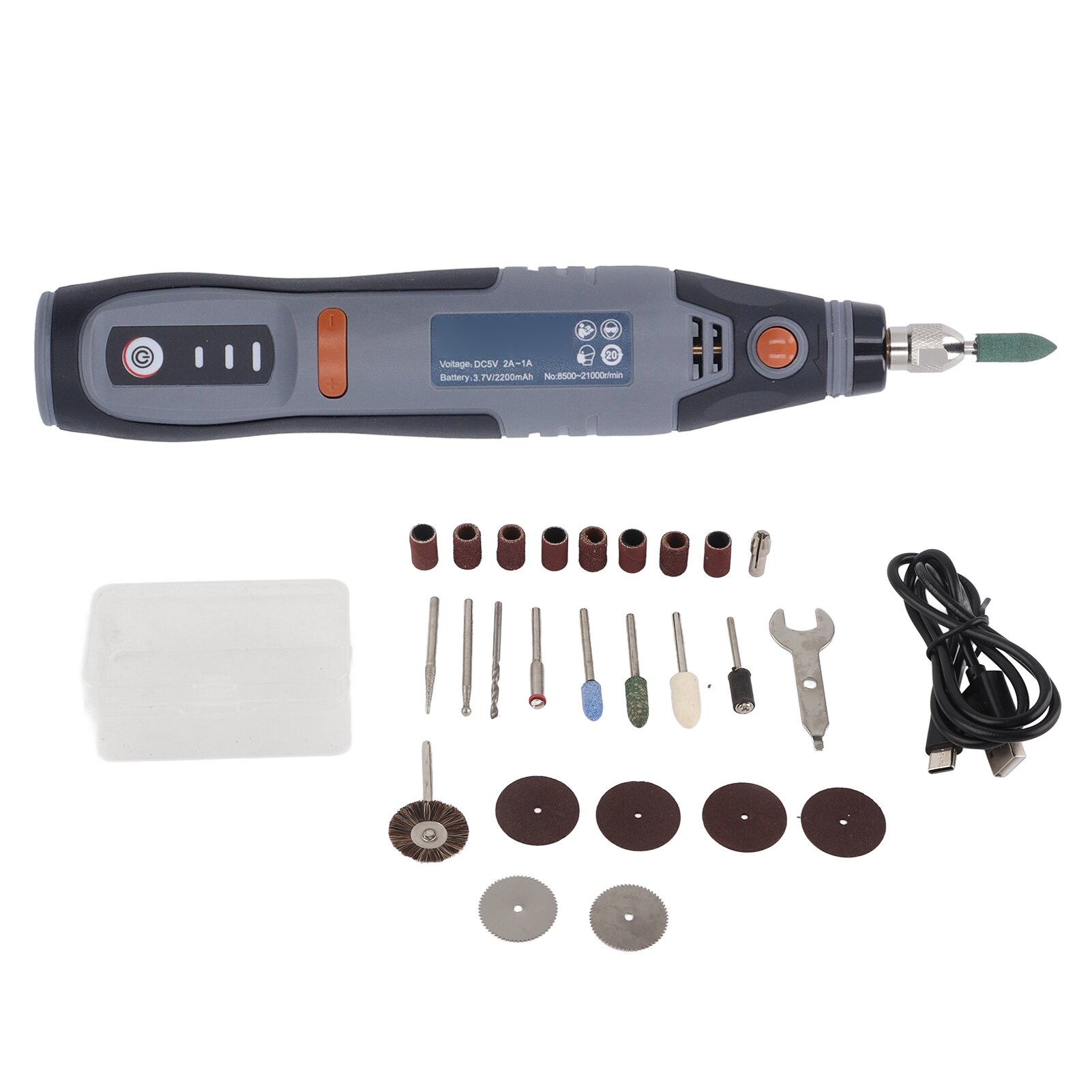 Аккумуляторная ручная шлифовальная машина с 3 скоростями, беспроводная электрическая полировальная гравировальная ручка с батарейным питанием.