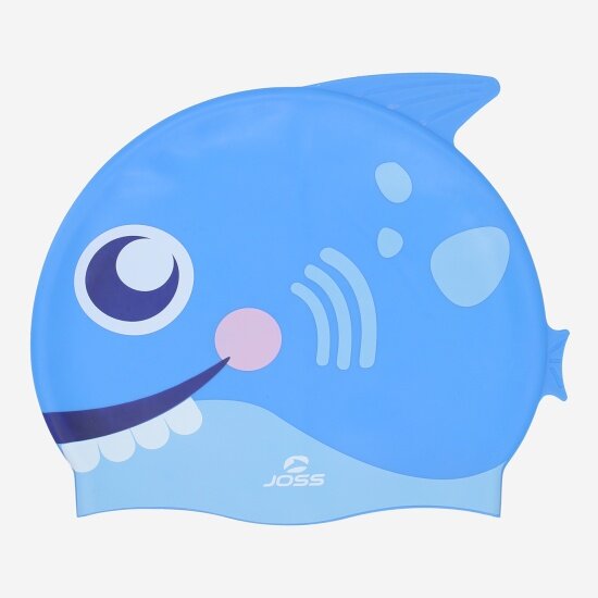 Шапочка для плавания детская Joss силиконовая синяя, 52-54, 132112JSS-M1