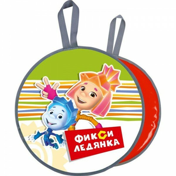 Сани-ледянка Nika "Фиксики", на зеленом, 45 см (ЛРФ45 З2)