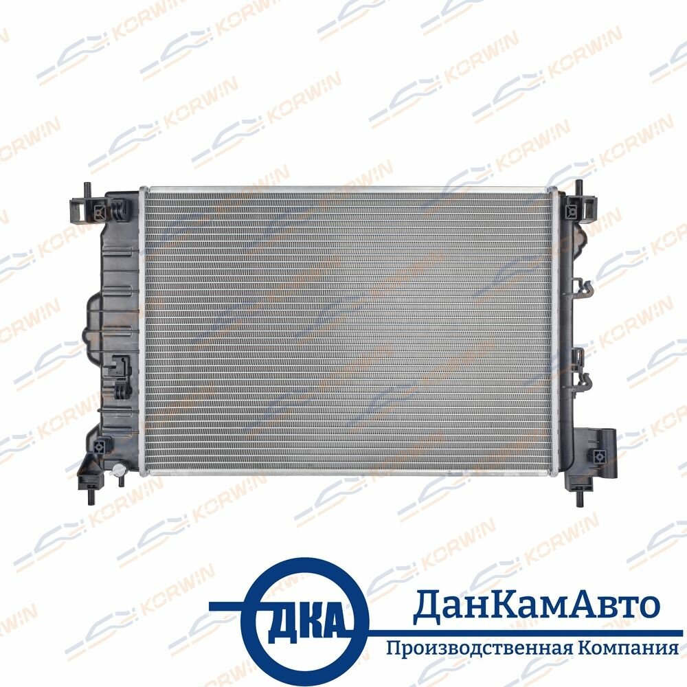 Радиатор охлаждения Chevrolet Aveo 1.6 T300/Mokka 1.6 (12-) АT паяный