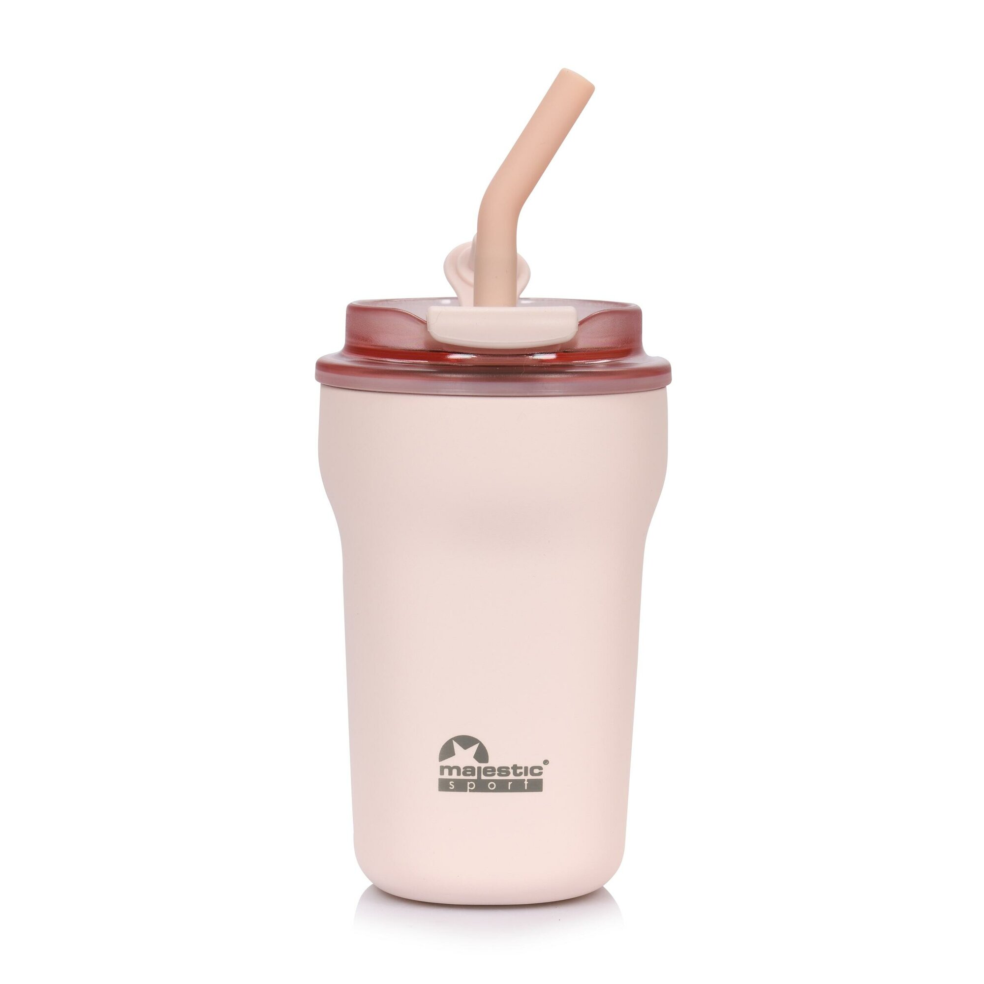 Decathlon Термокружка Majestic Sport Hoody 420 мл, со съемной стальной соломинкой, розовая
