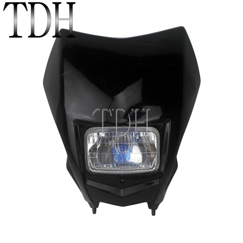 Байк-эндуро, двойная спортивная фара, дневные ходовые огни, фары для Honda CRF230F CRF150F CRF 250 450 CRM Yamaha YZ WR DRM Черный, черный