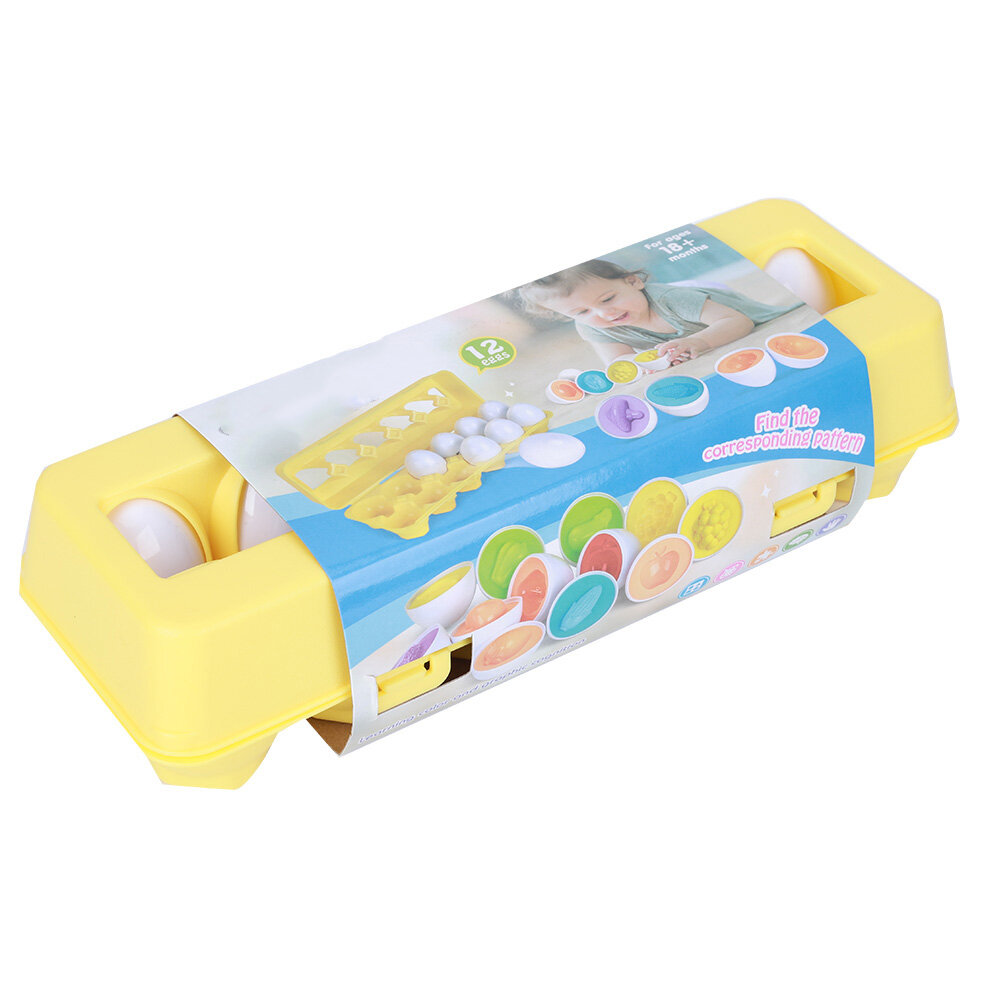 12 шт. Игровой Набор Яиц, Обучающая Игра для Детей: Фрукты и Овощи